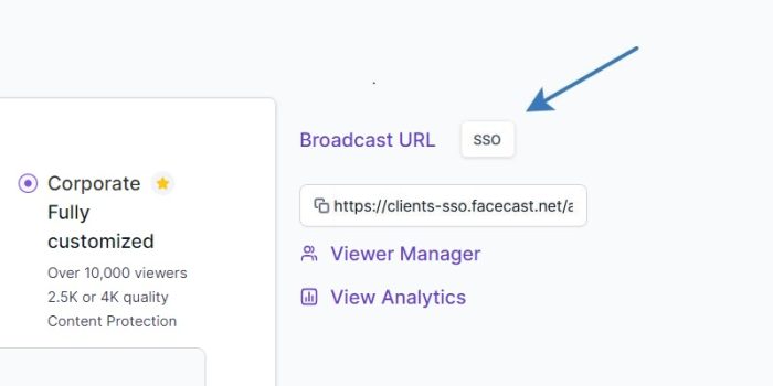 SSO Active Directory authentication — Facecast to Business