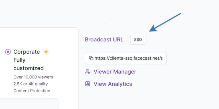 SSO Active Directory authentication — Facecast to Business